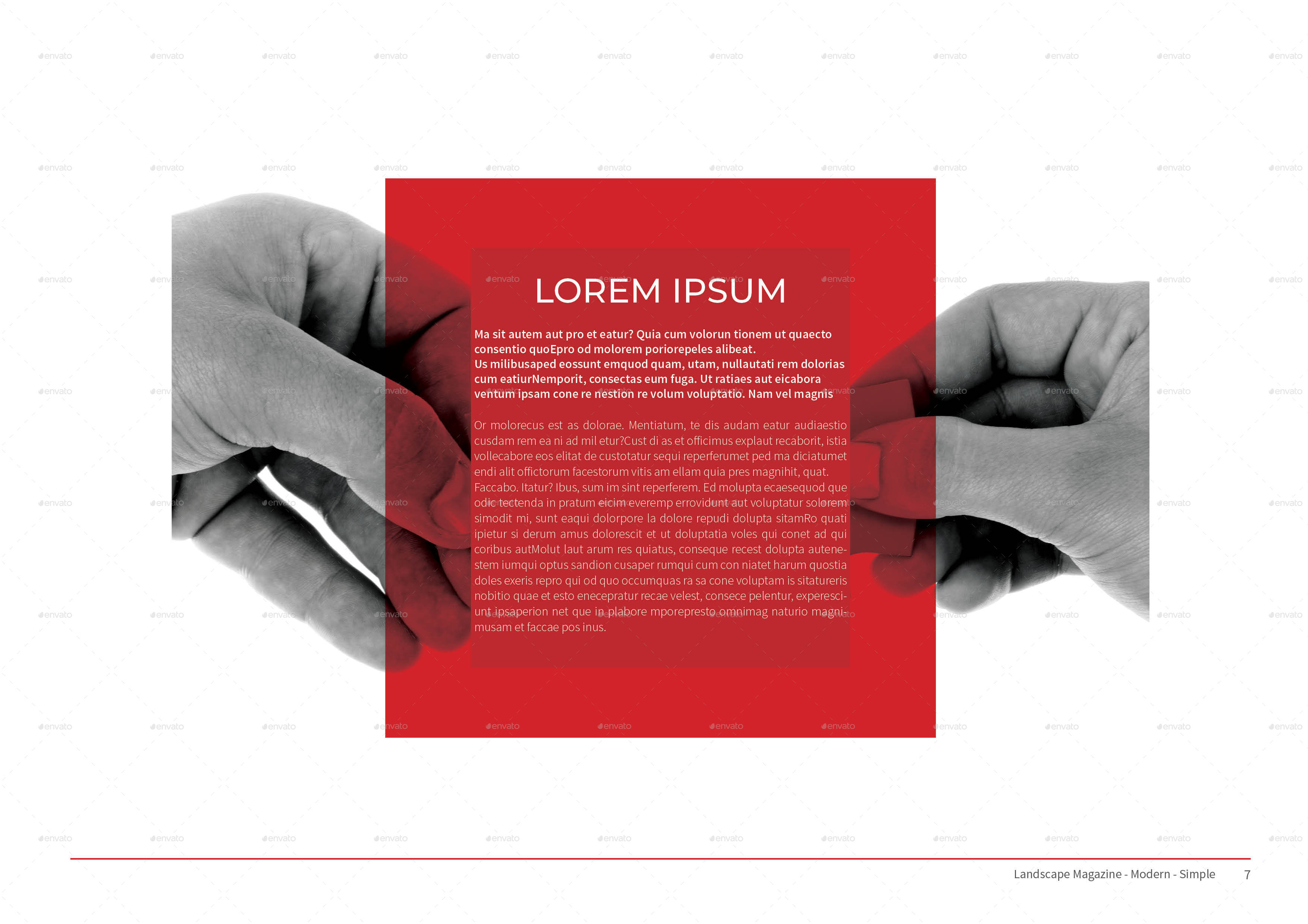 Landscape Magazine Template, Print Templates | GraphicRiver