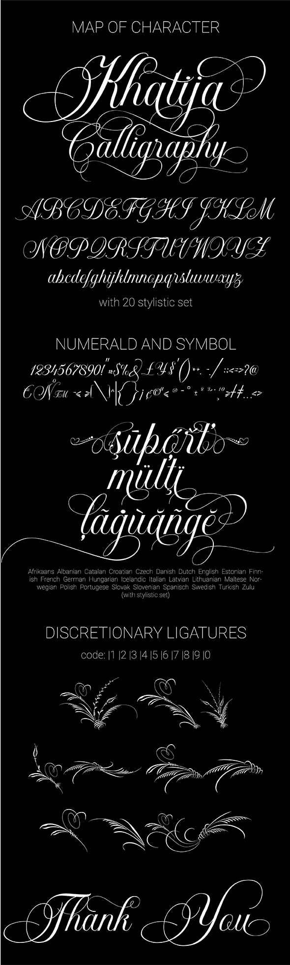 Khatija Calligraphy, Fonts | GraphicRiver