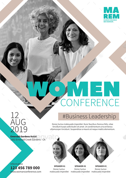 Women Conference, Print Templates | GraphicRiver