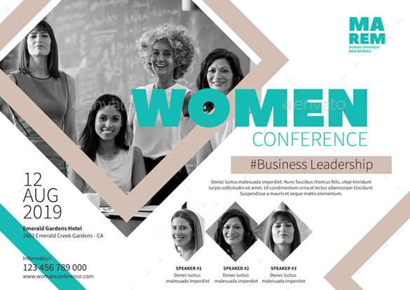 Women Conference, Print Templates | GraphicRiver