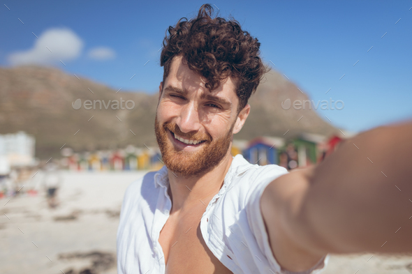 Handsome Young Man Selfie