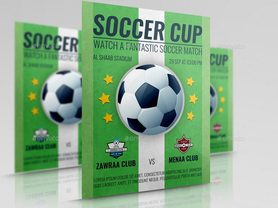 Soccer Advertising Bundle, Print Templates | GraphicRiver