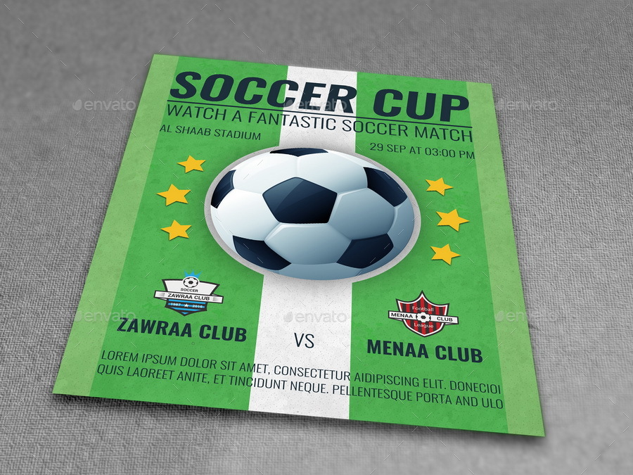 Soccer Advertising Bundle, Print Templates | GraphicRiver