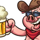 Cowboy Pig, Vectors | GraphicRiver