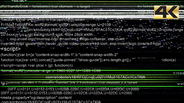 Glitch Computer Code, Motion Graphics | VideoHive