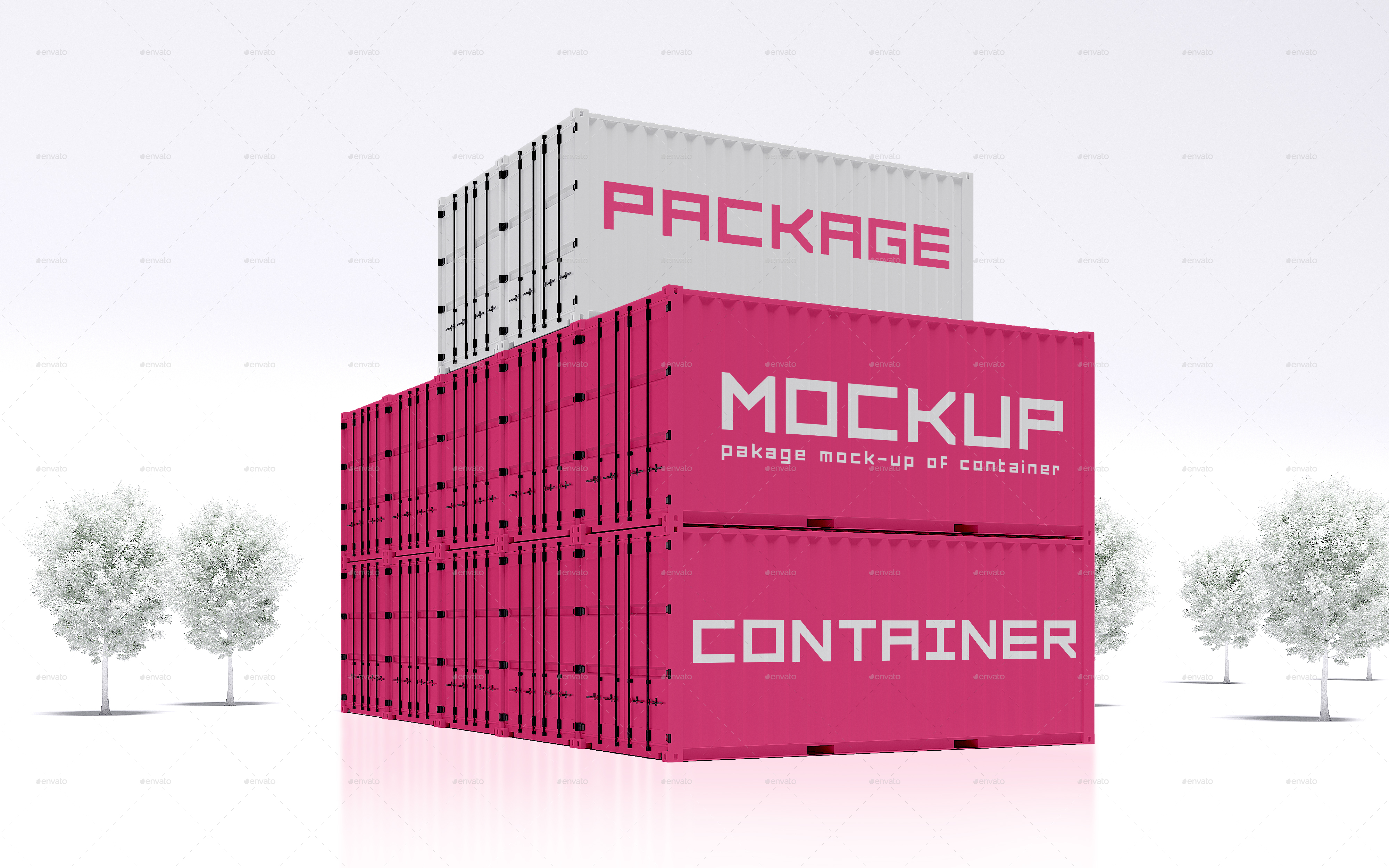 Shipping Container Mockup Vol.1_20 Feet Container, Graphics | GraphicRiver