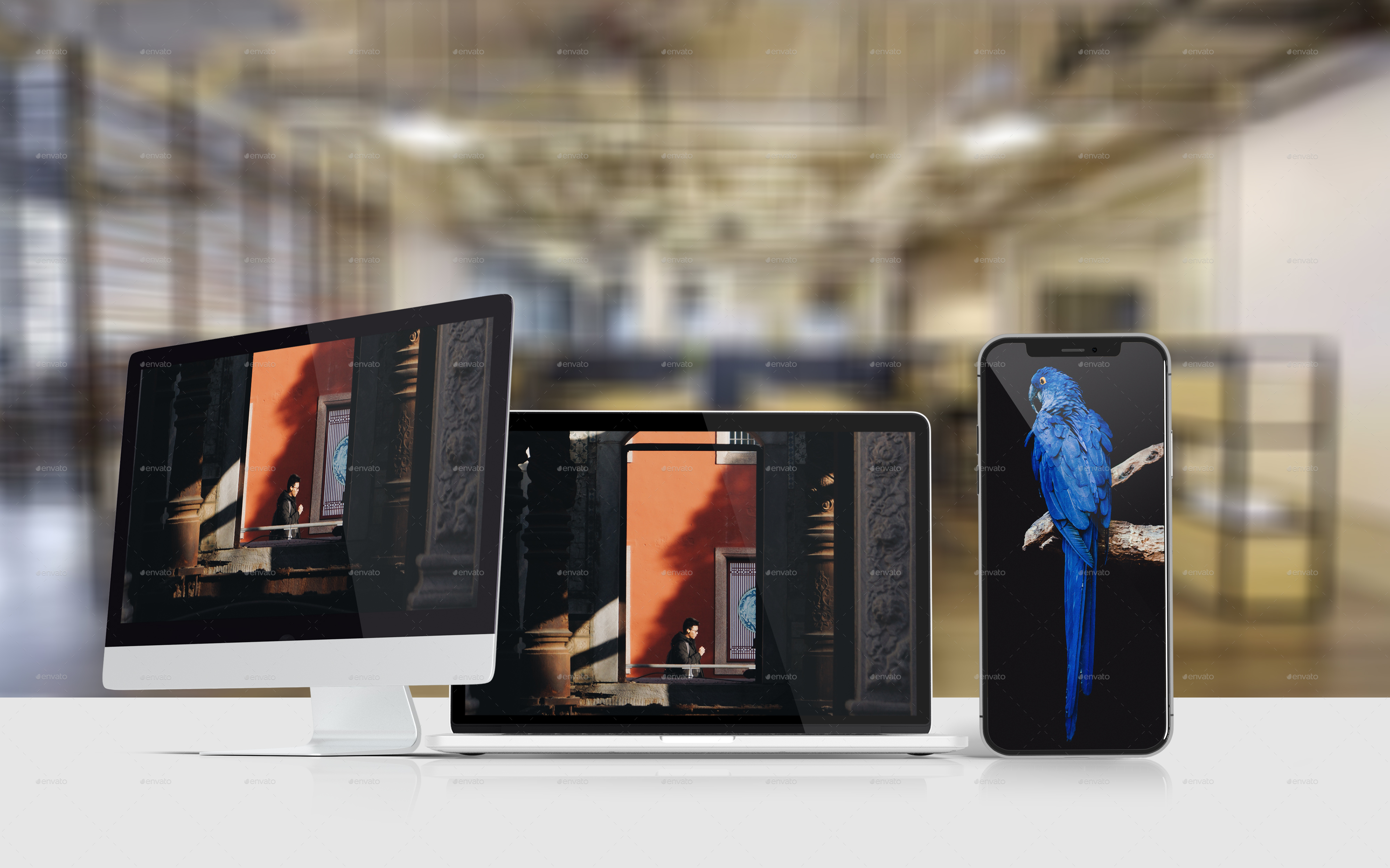 Multi Devices Responsive Website Mockup, Graphics | GraphicRiver