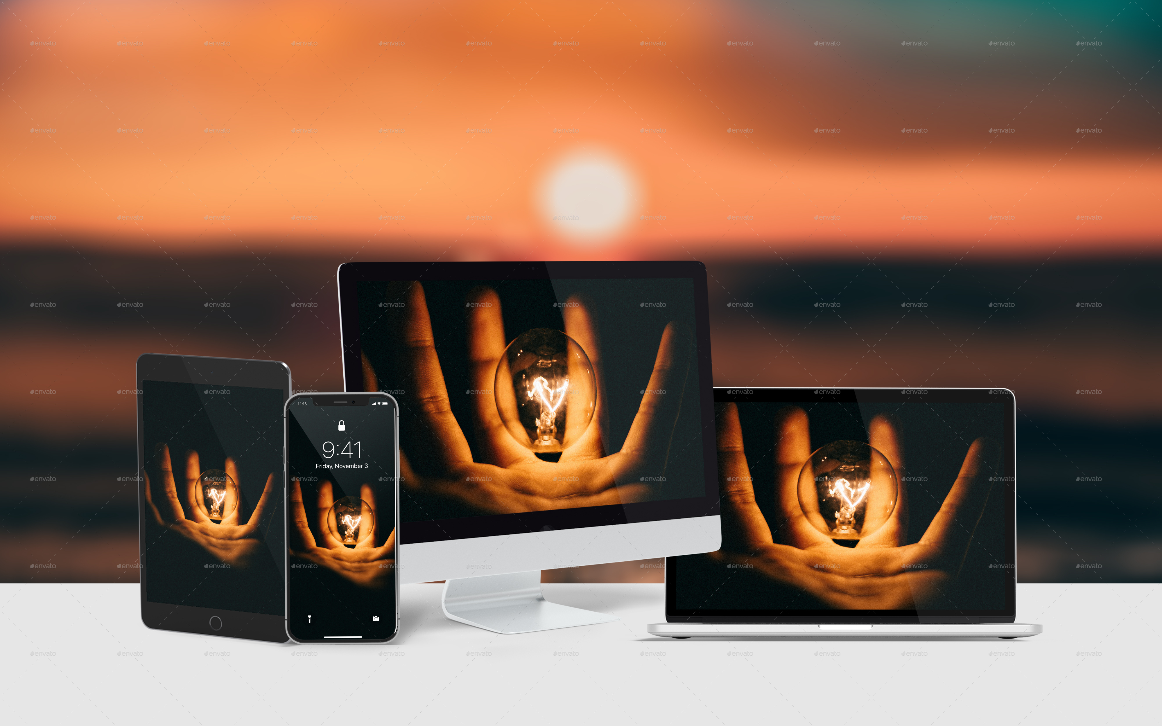 Multi Devices Responsive Website Mockup, Graphics | GraphicRiver