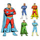 Classic Superhero and Cool Variations Image Set, Vectors | GraphicRiver