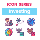 Investing Icons – Crayon Series by Krafted | GraphicRiver