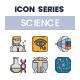 Science Icons – Metallic Series by Krafted | GraphicRiver