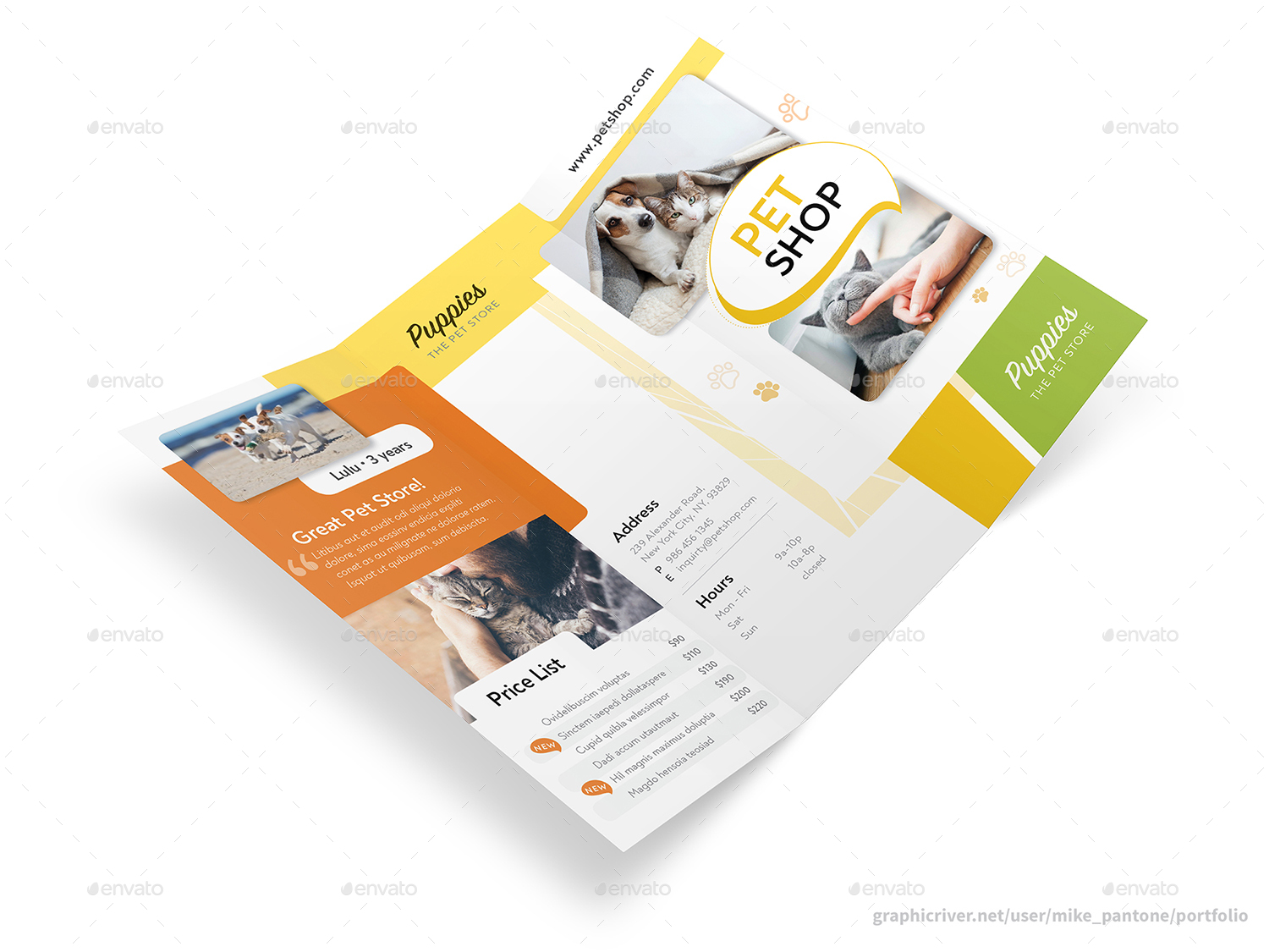 Pet Shop Print Bundle, Print Templates | GraphicRiver