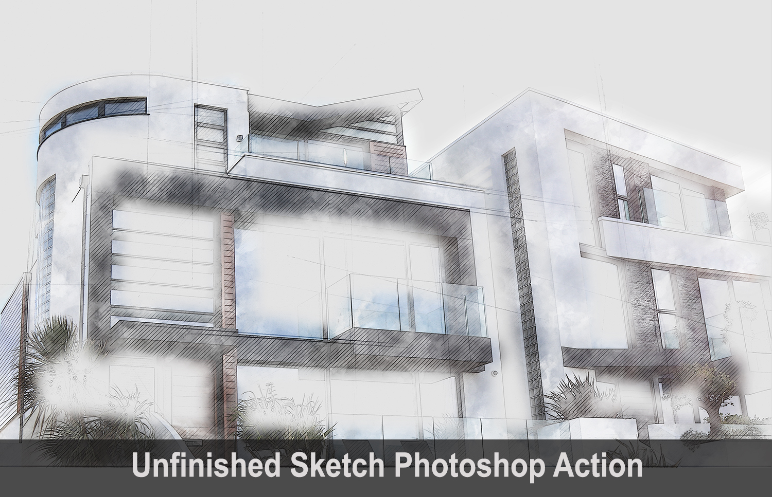 Unfinished Sketch Photoshop Action, Add-ons | GraphicRiver