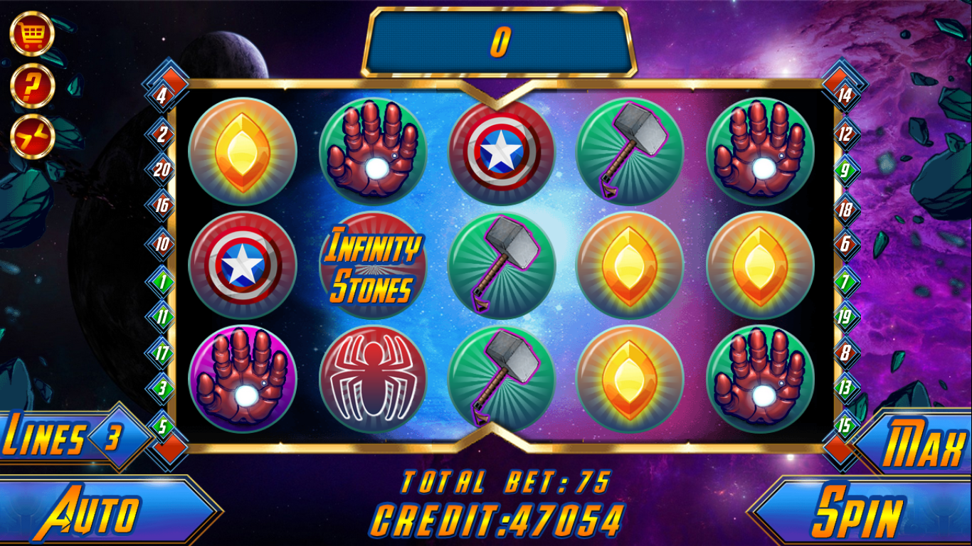 Infinity stones - slot machine 2019, html5 game, AdMob by Chuga ...