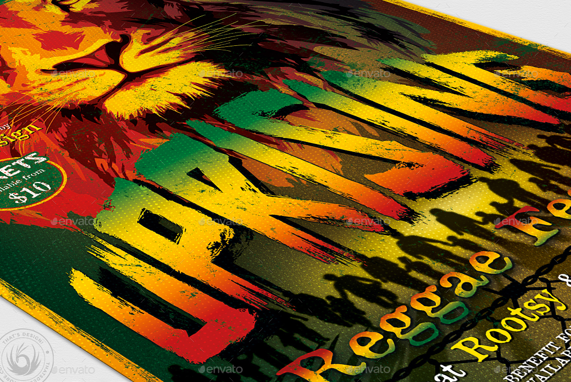 Reggae Uprising Flyer Template, Print Templates | GraphicRiver