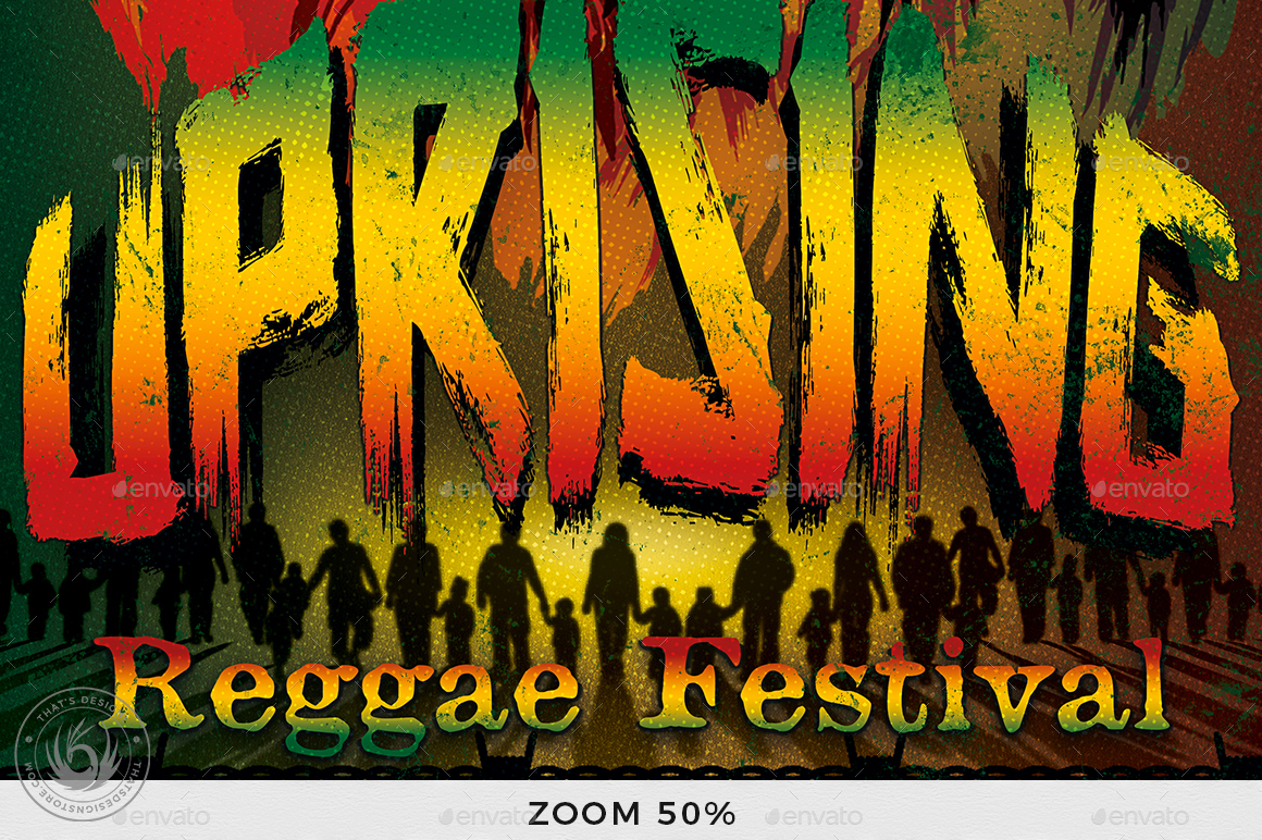 Reggae Uprising Flyer Template, Print Templates | GraphicRiver