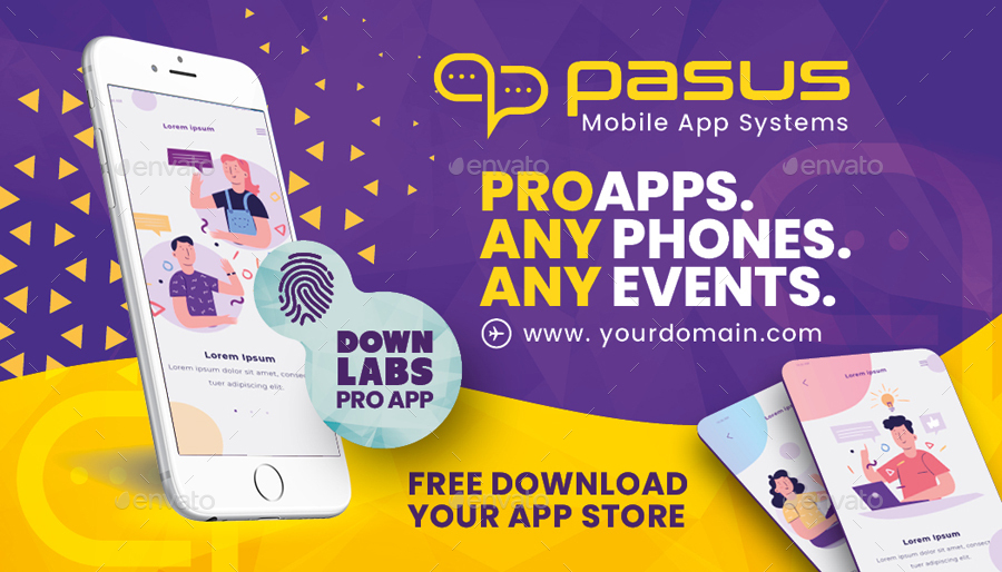 Mobile App Business Card Templates, Print Templates | GraphicRiver