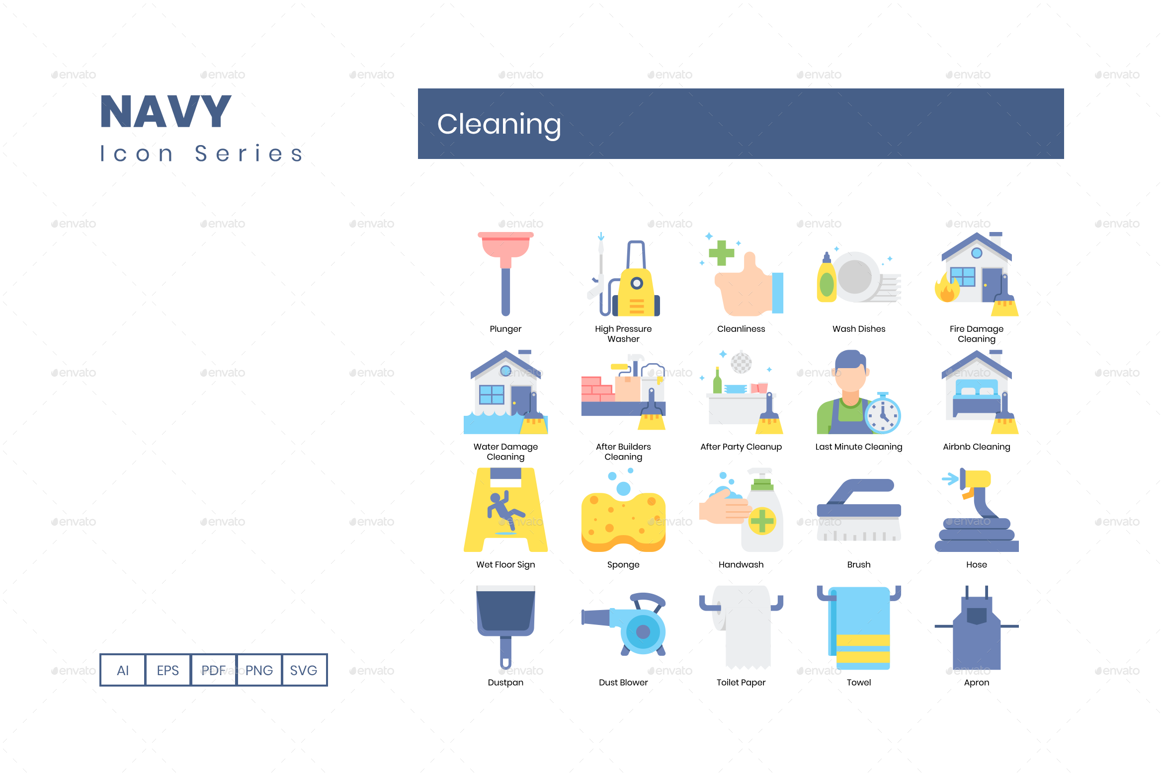 Cleaning Icons, Icons | GraphicRiver