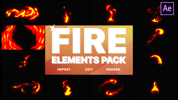 Fire Elements | After Effects, After Effects Project Files | VideoHive
