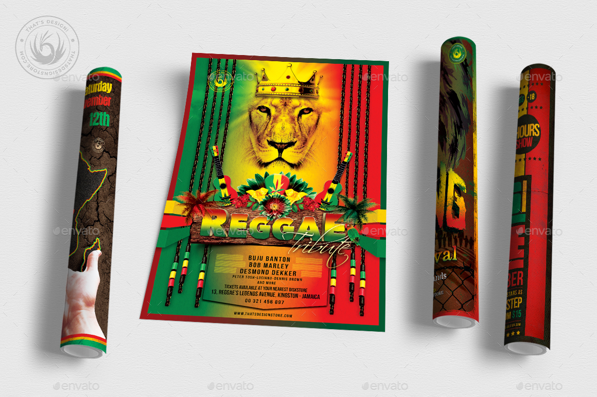 Reggae Flyer Bundle, Print Templates | GraphicRiver