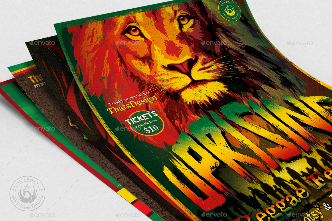 Reggae Flyer Bundle, Print Templates | GraphicRiver