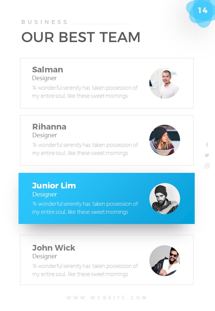 Venture - Portrait Business PowerPoint Template, Presentation Templates