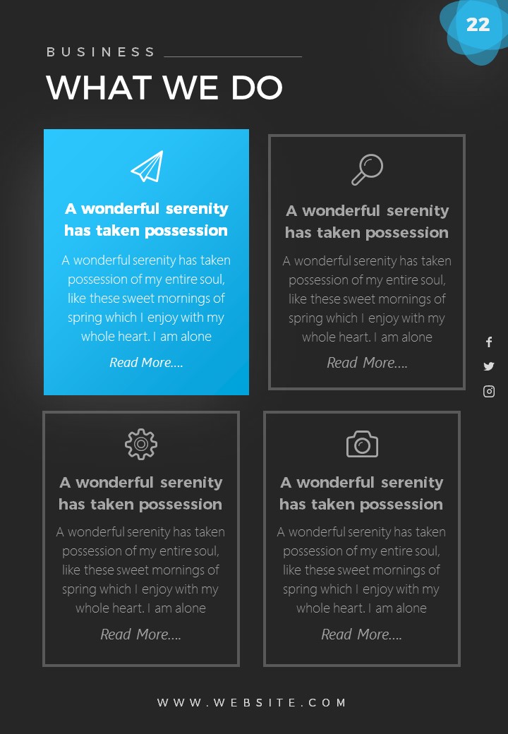 Venture - Portrait Business PowerPoint Template, Presentation Templates