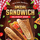 Sandwich Flyer Template, Print Templates | GraphicRiver