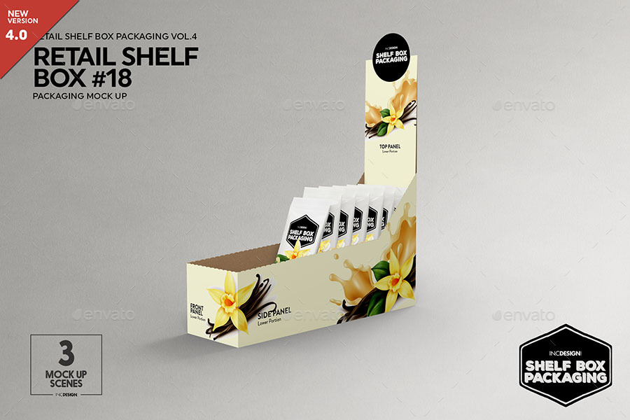 Retail Shelf Box Packaging MockUp No.18, Graphics | GraphicRiver