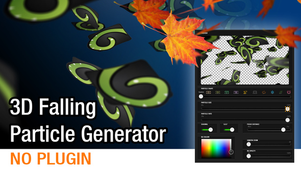 3D Falling Particle Generator, After Effects Project Files | VideoHive