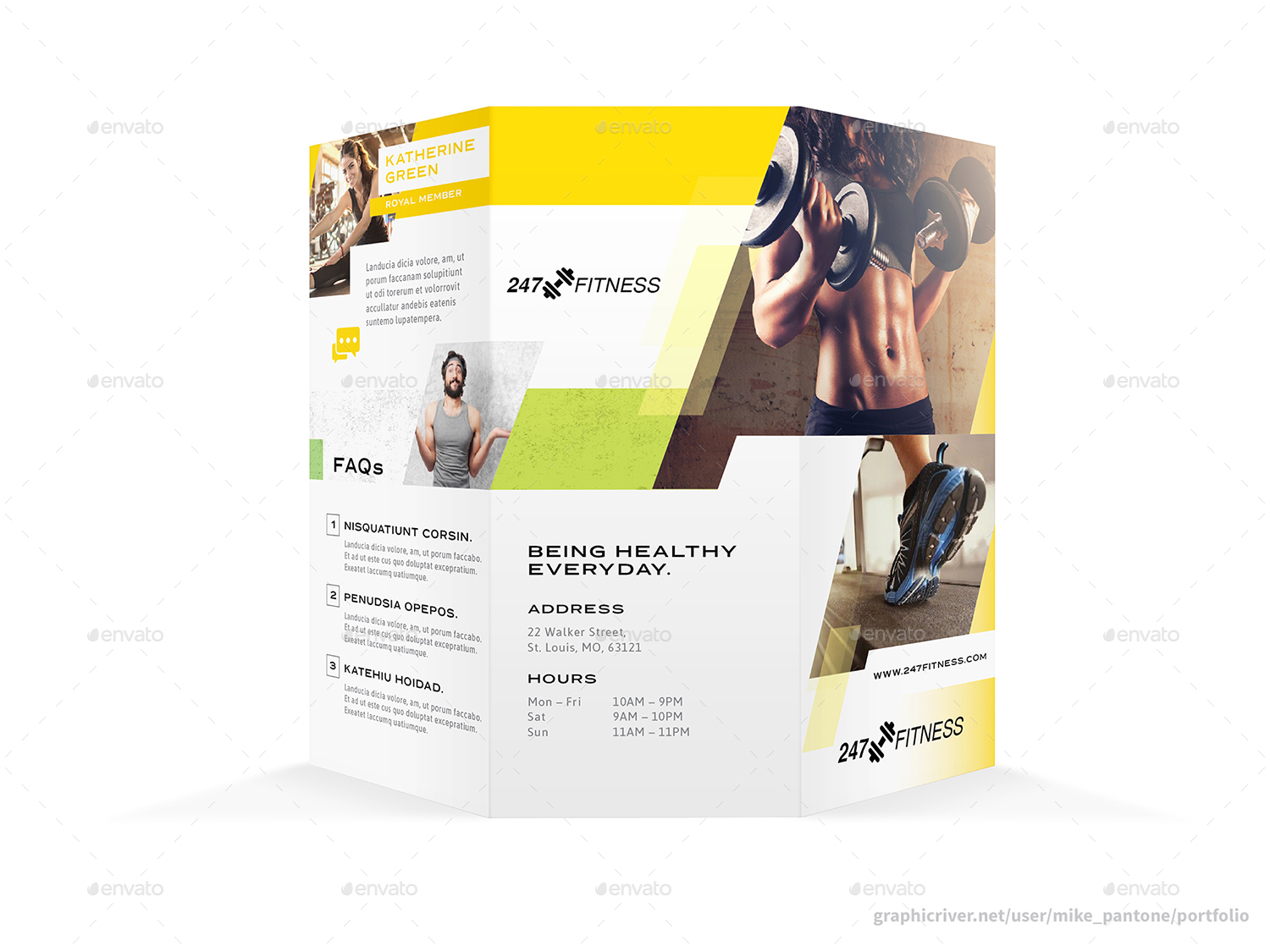 Wellness Center Trifold Brochure 3, Print Templates | GraphicRiver