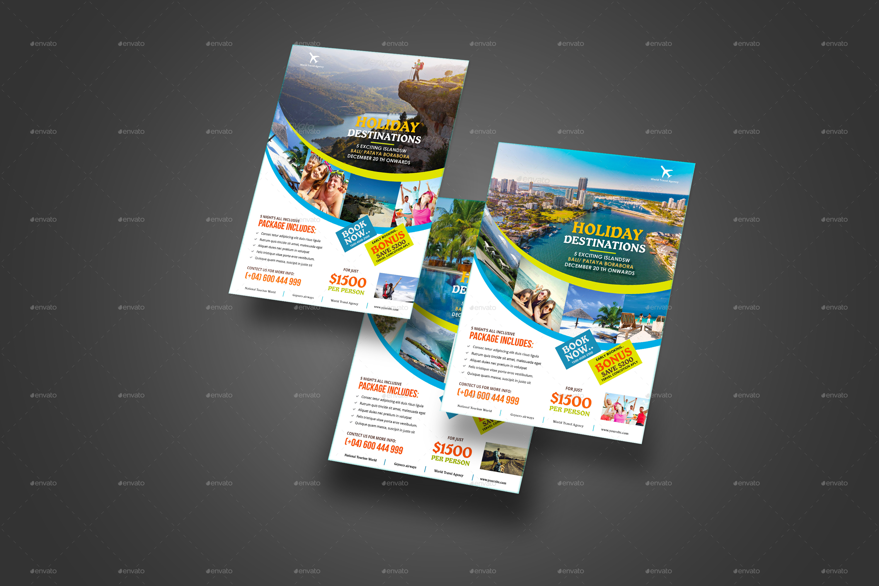 Travel Flyer Template, Print Templates | GraphicRiver