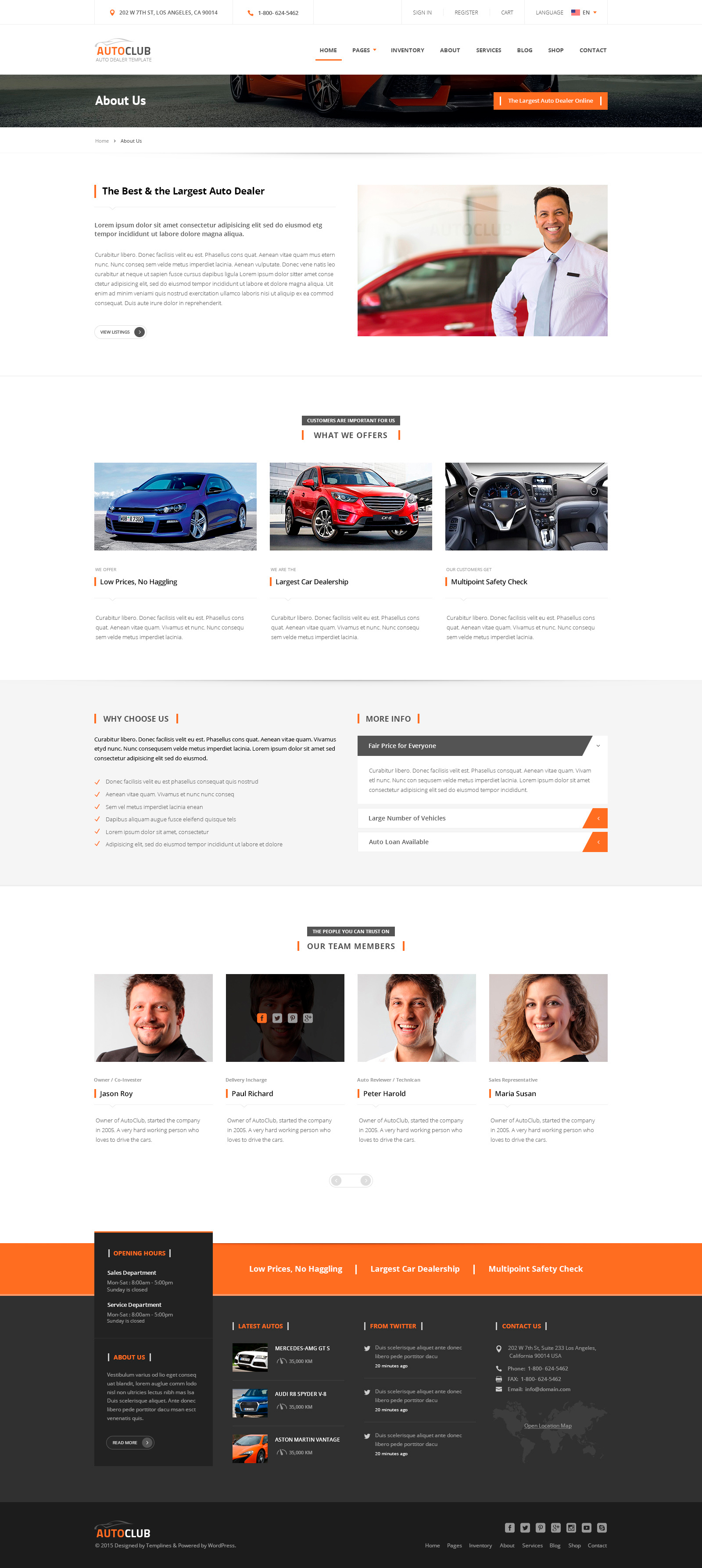 Auto Club - Car Dealer Template by Templines | ThemeForest