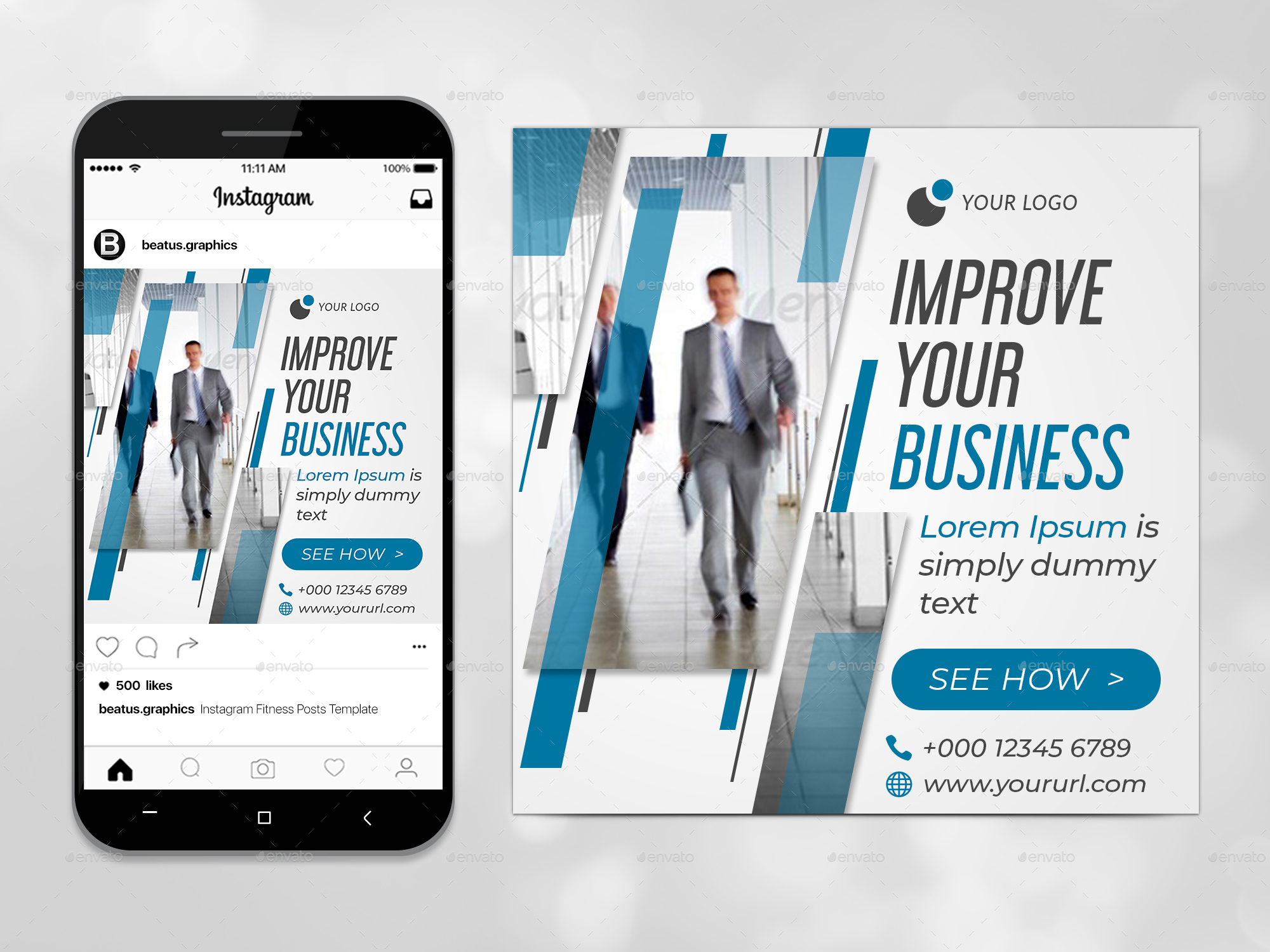 Corporate Instagram Posts #2 by BeatusGraphics | GraphicRiver