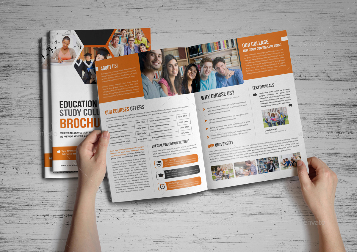 Education Admission College Brochure design v3, Print Templates ...