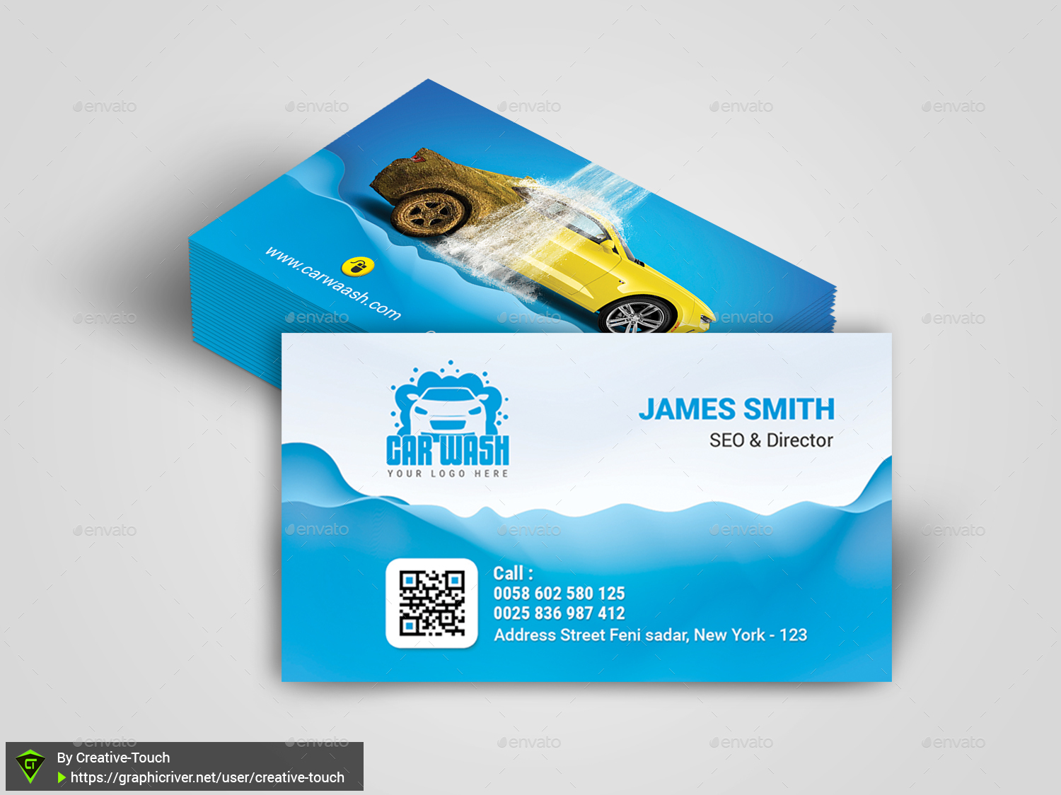 Car Wash Business Card, Print Templates | GraphicRiver