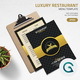 Luxury Restaurant Menu Template, Print Templates | GraphicRiver