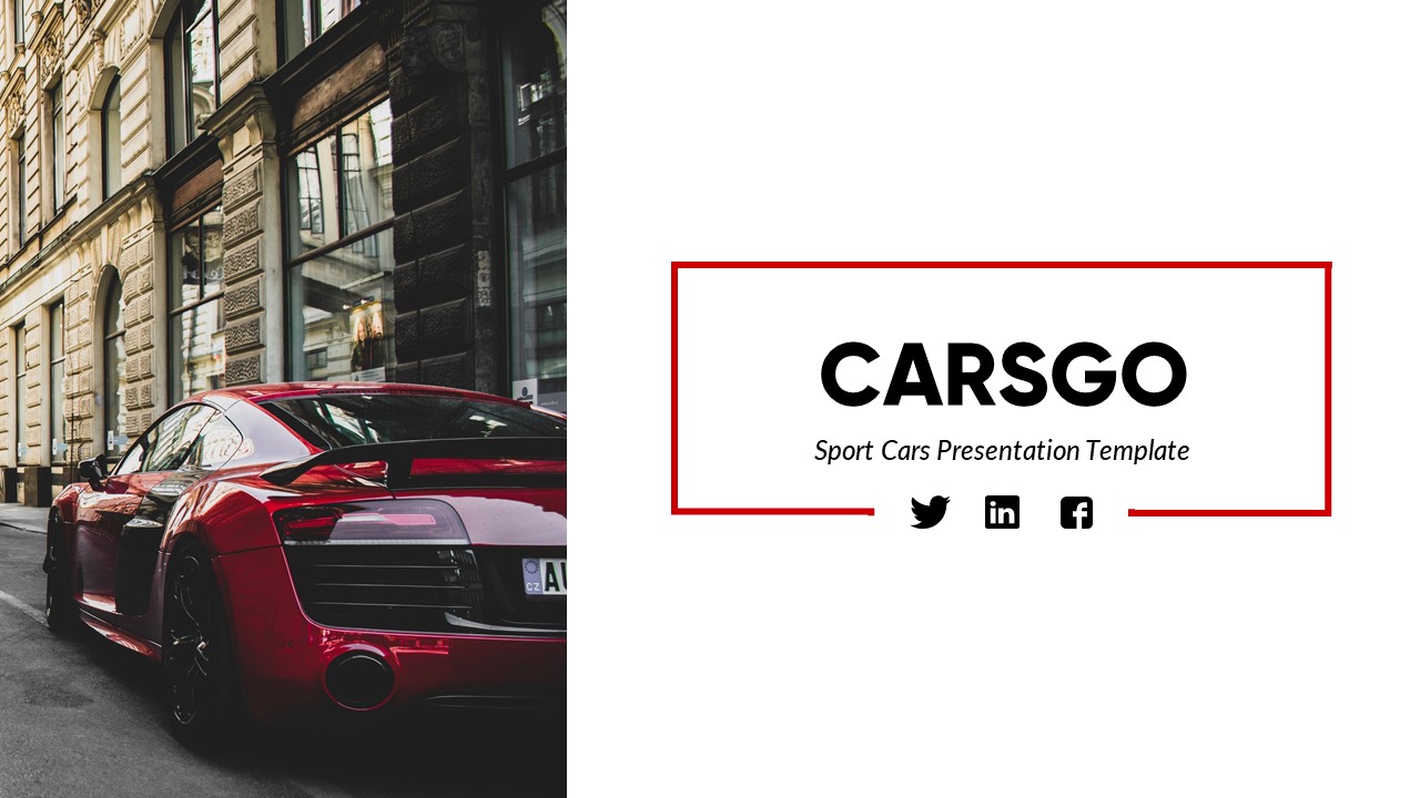 Carsgo - Super Cars Google Slides Template, Presentation Templates