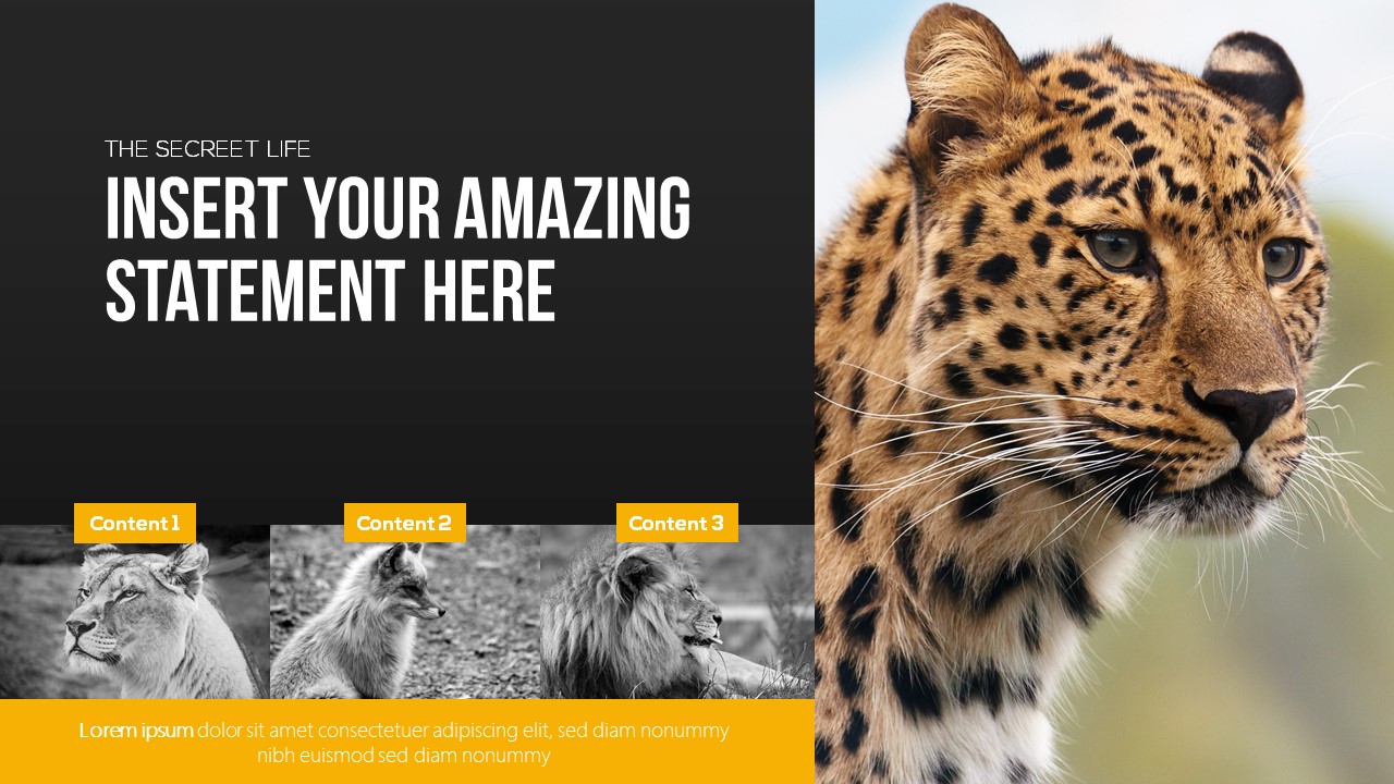 Wildones Nature & Wildlife PowerPoint Template, Presentation Templates