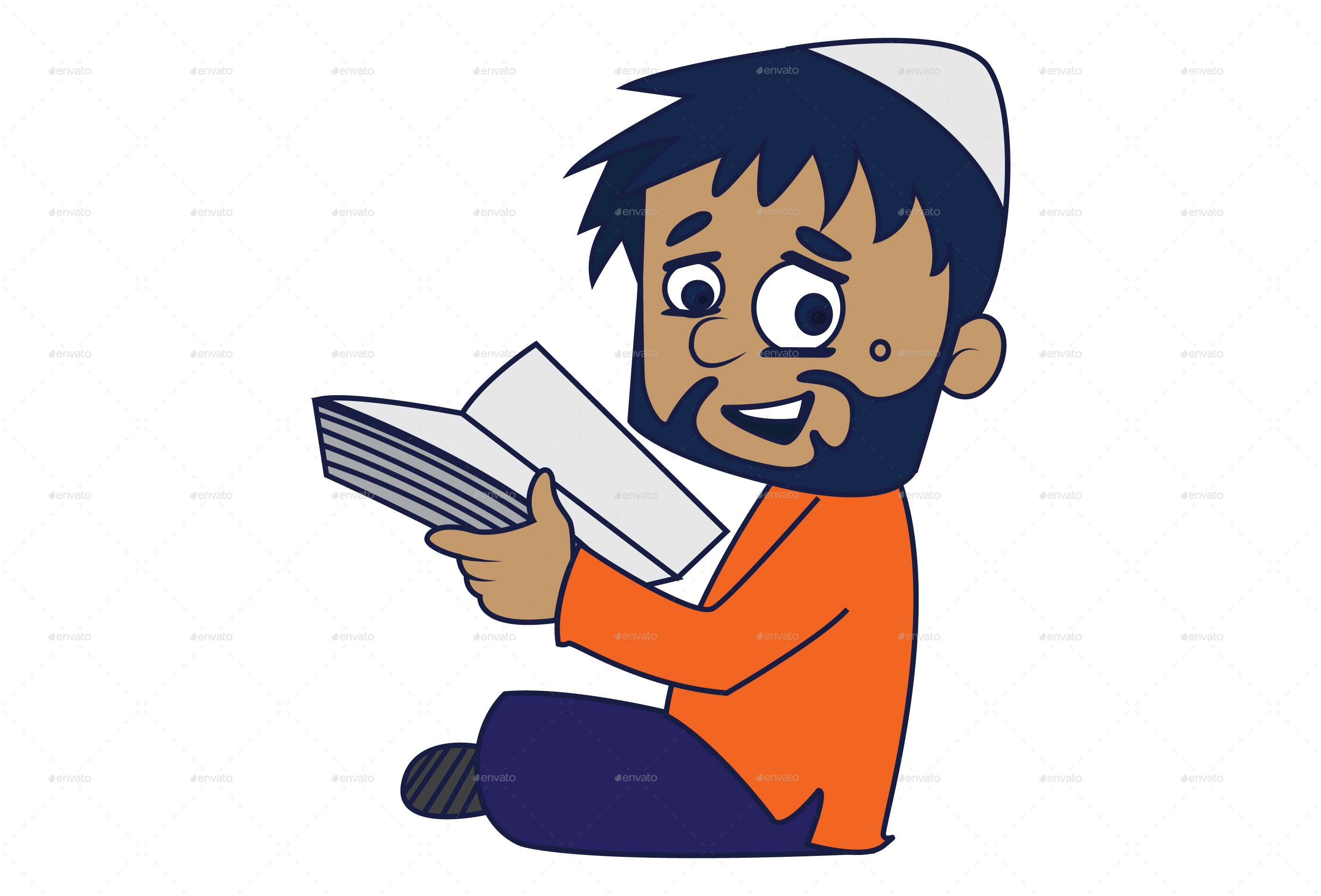 Cartoon Muslim Man Set, Vectors | GraphicRiver