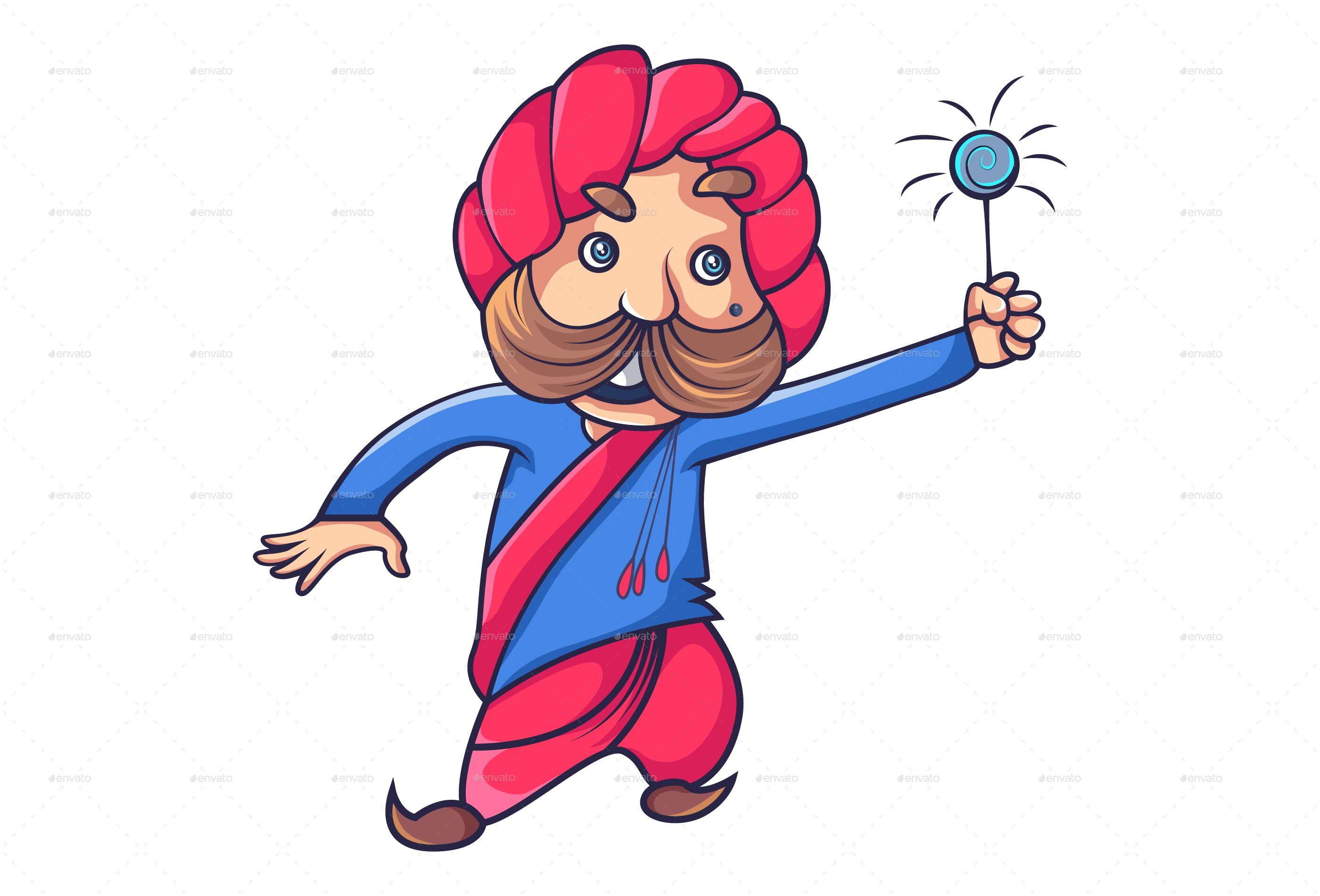 Rajput Man Sticker Set, Vectors | GraphicRiver