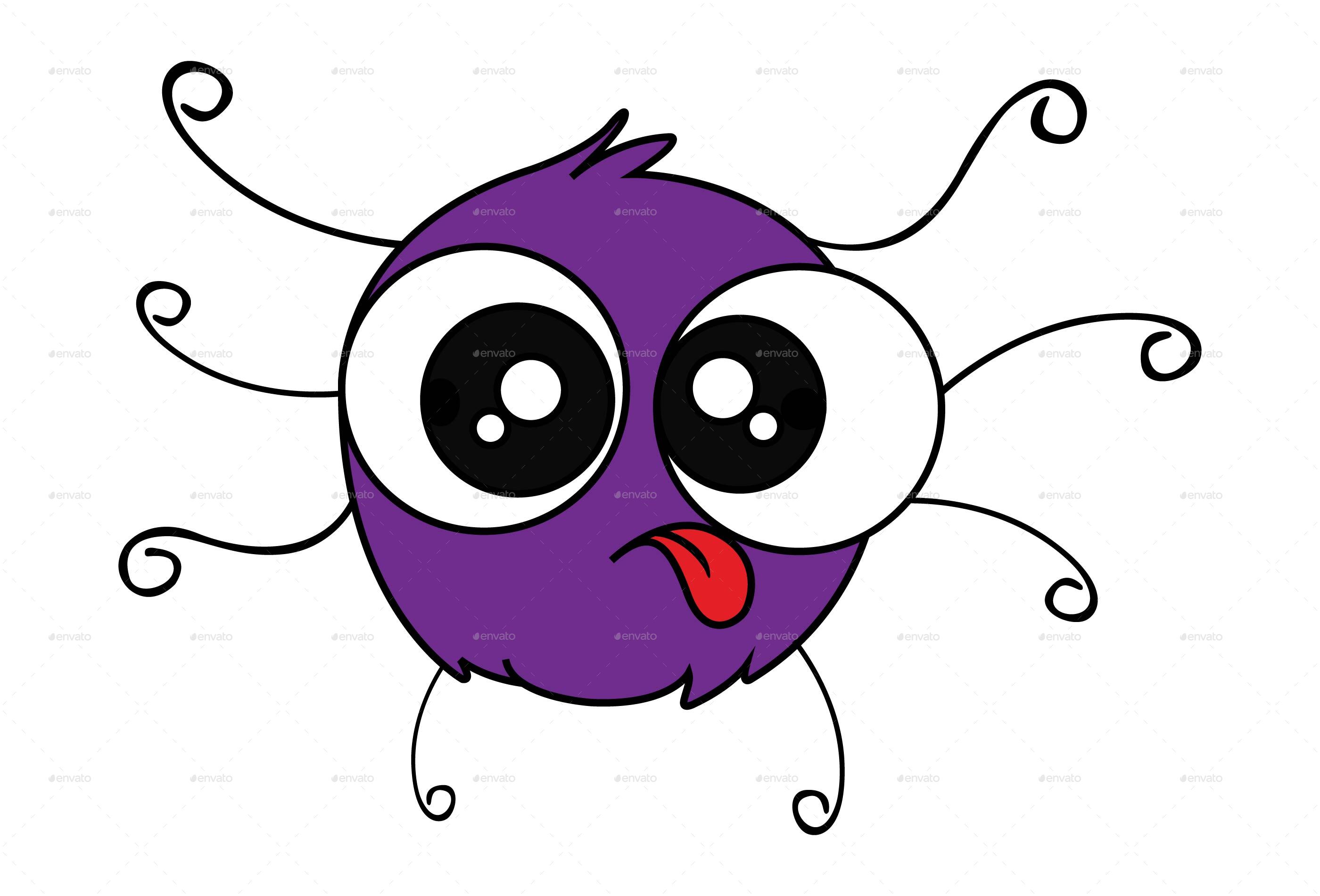 Cartoon Spider Sticker Set, Vectors | GraphicRiver