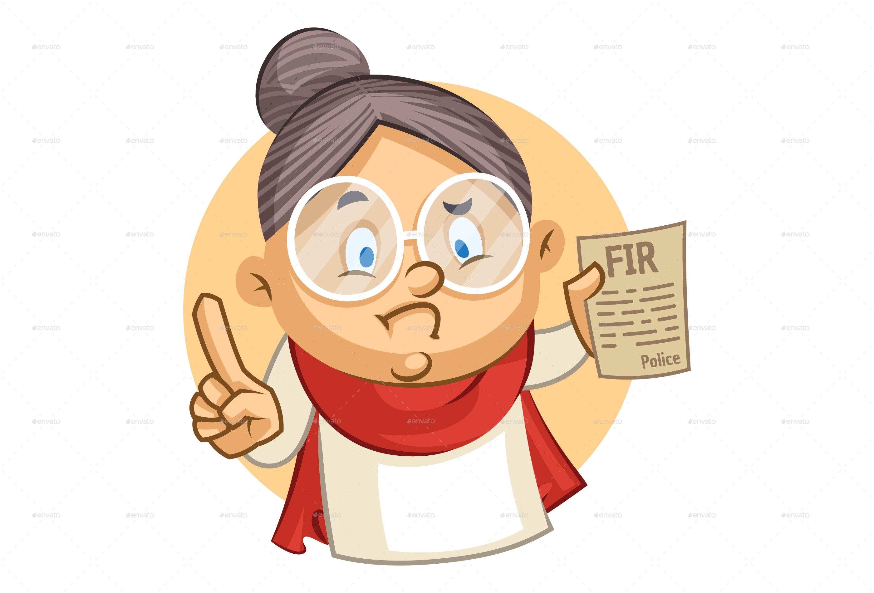 Old Lady Stickers, Vectors | GraphicRiver