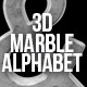 3D Render Set of a Marble Alphabet, Graphics | GraphicRiver