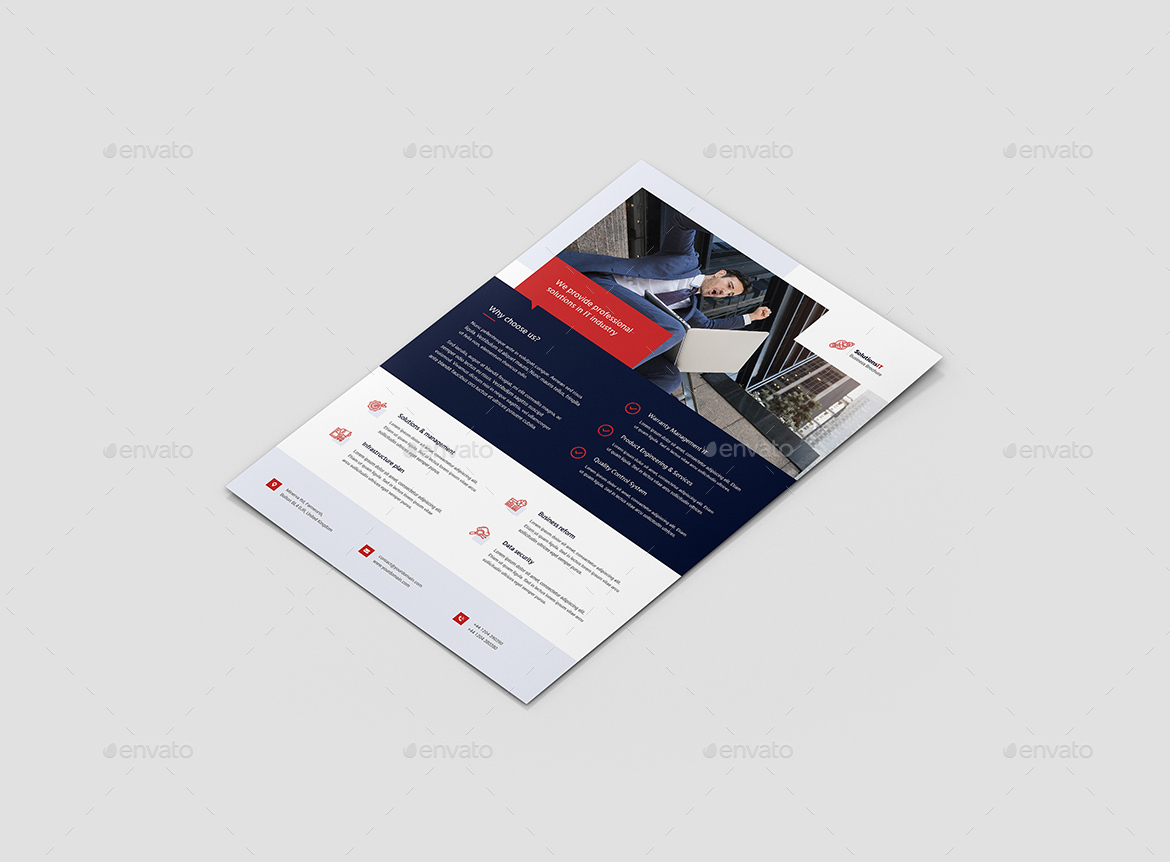 Flyer – IT Solutions, Print Templates | GraphicRiver