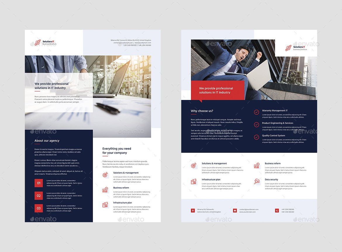 Flyer – IT Solutions, Print Templates | GraphicRiver