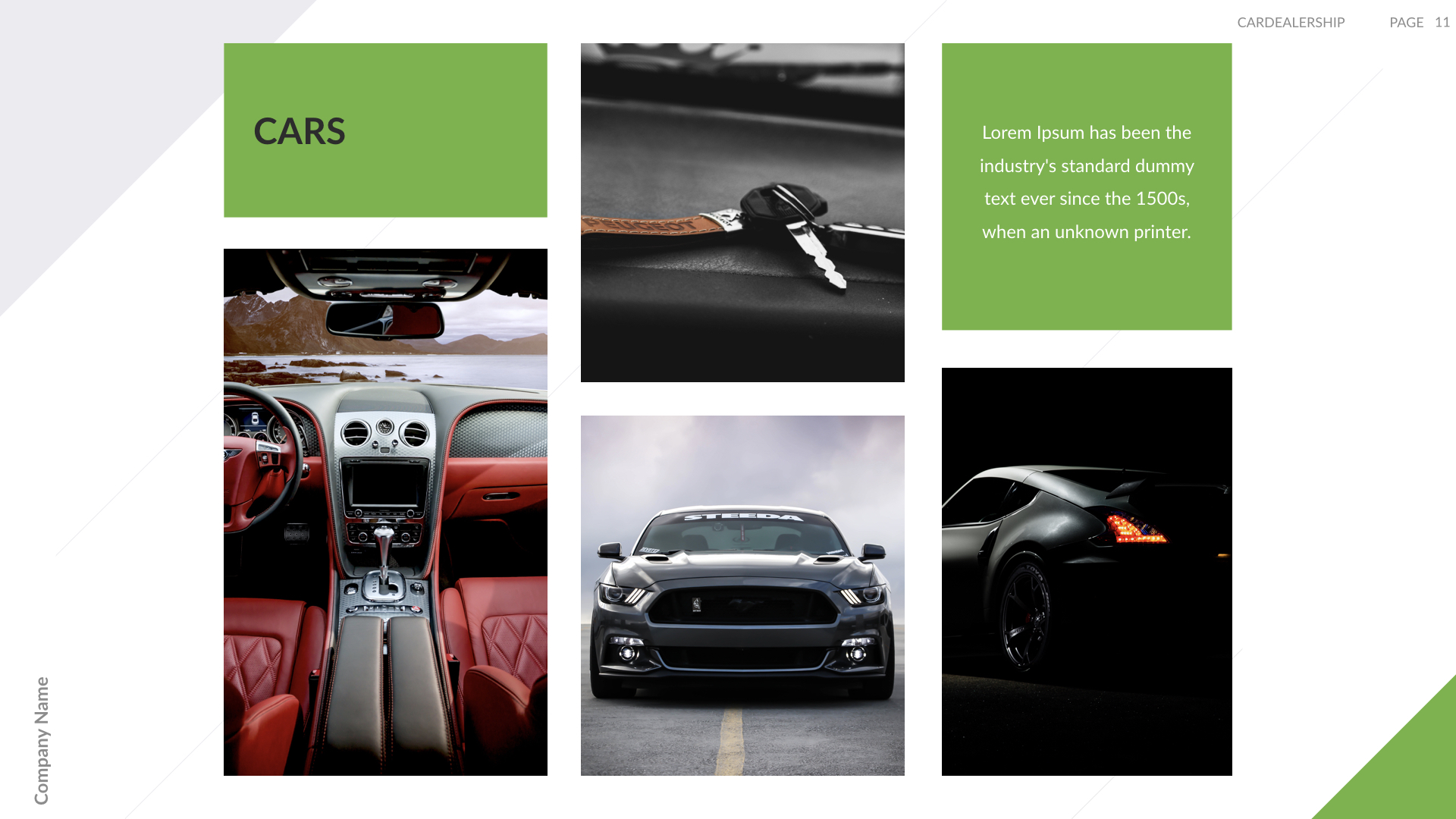 Auto Company Keynote Presentation Template, Presentation Templates