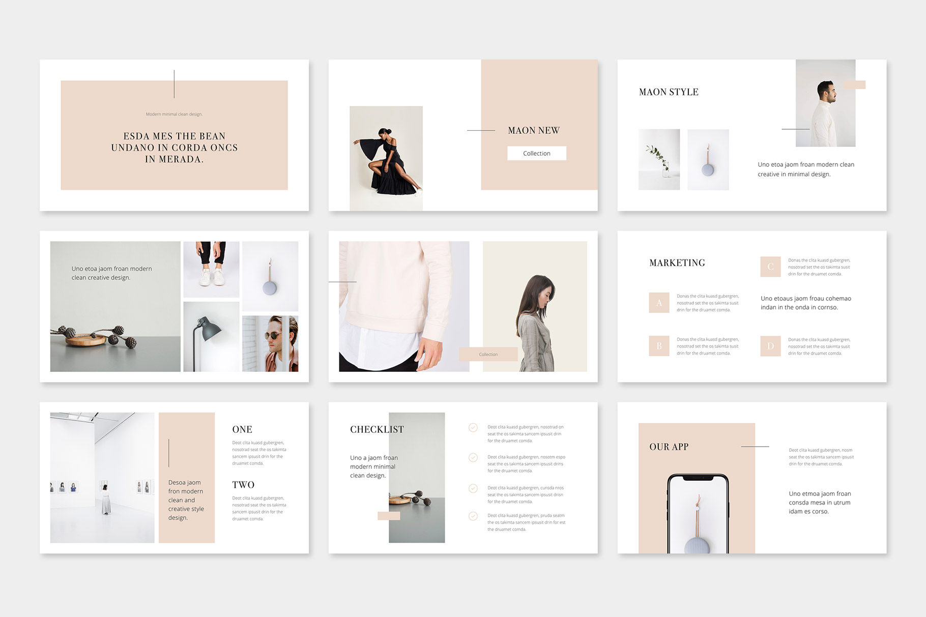 MAON - Modern & Simple Powerpoint Presentation Template, Presentation ...