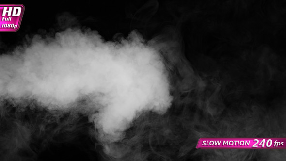 White Smoke Spreads Randomly, Stock Footage | VideoHive
