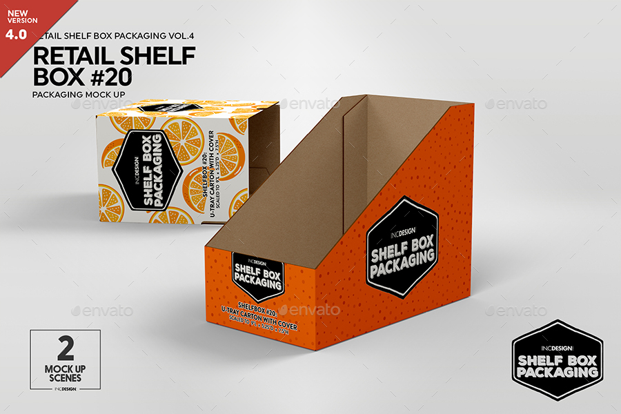 Retail Shelf Box Packaging MockUp No.20, Graphics | GraphicRiver